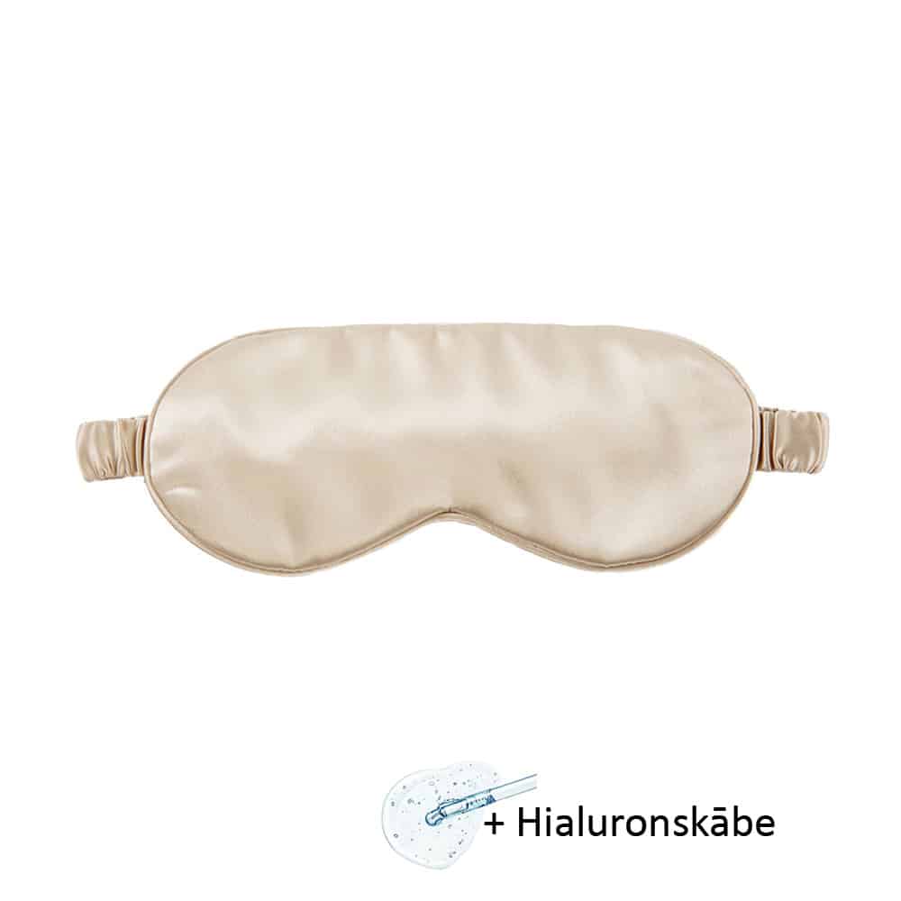 Zīda acu maska ar Hialuronskābi – smilšu – Skaistuma Bārs